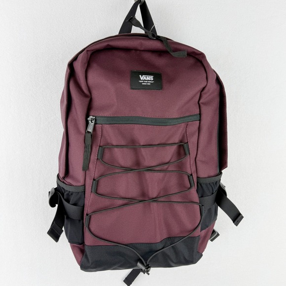 Vans | Bags | Vans Original Backpack 5 Laptop Pockets 2 Liter Dark Red ...